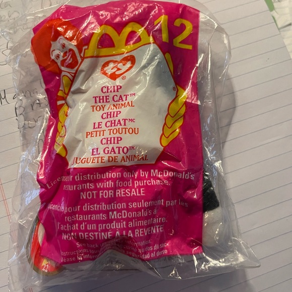 Toys | Mcdonalds Ty Chip The Cat Plush | Poshmark